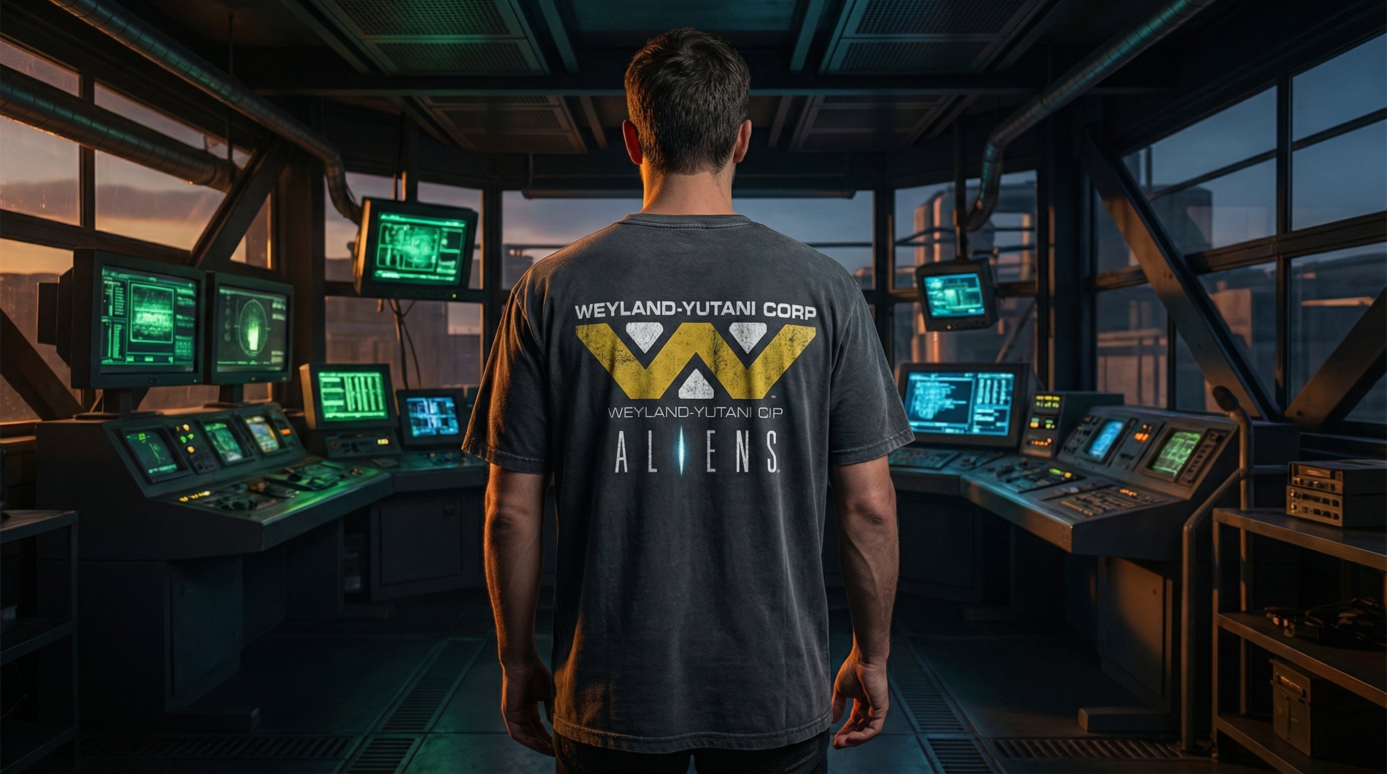 Weyland-Yutani Corp Aliens Tee: Ultimate Sci-Fi Style – Retro Splendor